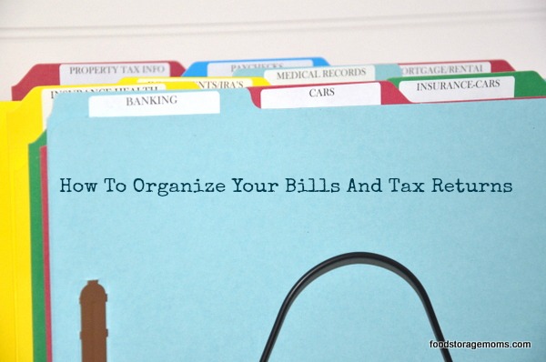 How to organize your bills - psadoarchi