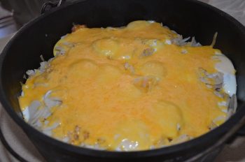 How To Layer A Dutch Oven Breakfast - Food Storage Moms