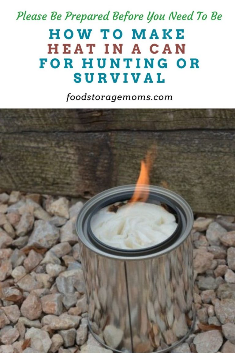 How To Make Heat In A Can For Hunting or Survival - Food Storage Moms
