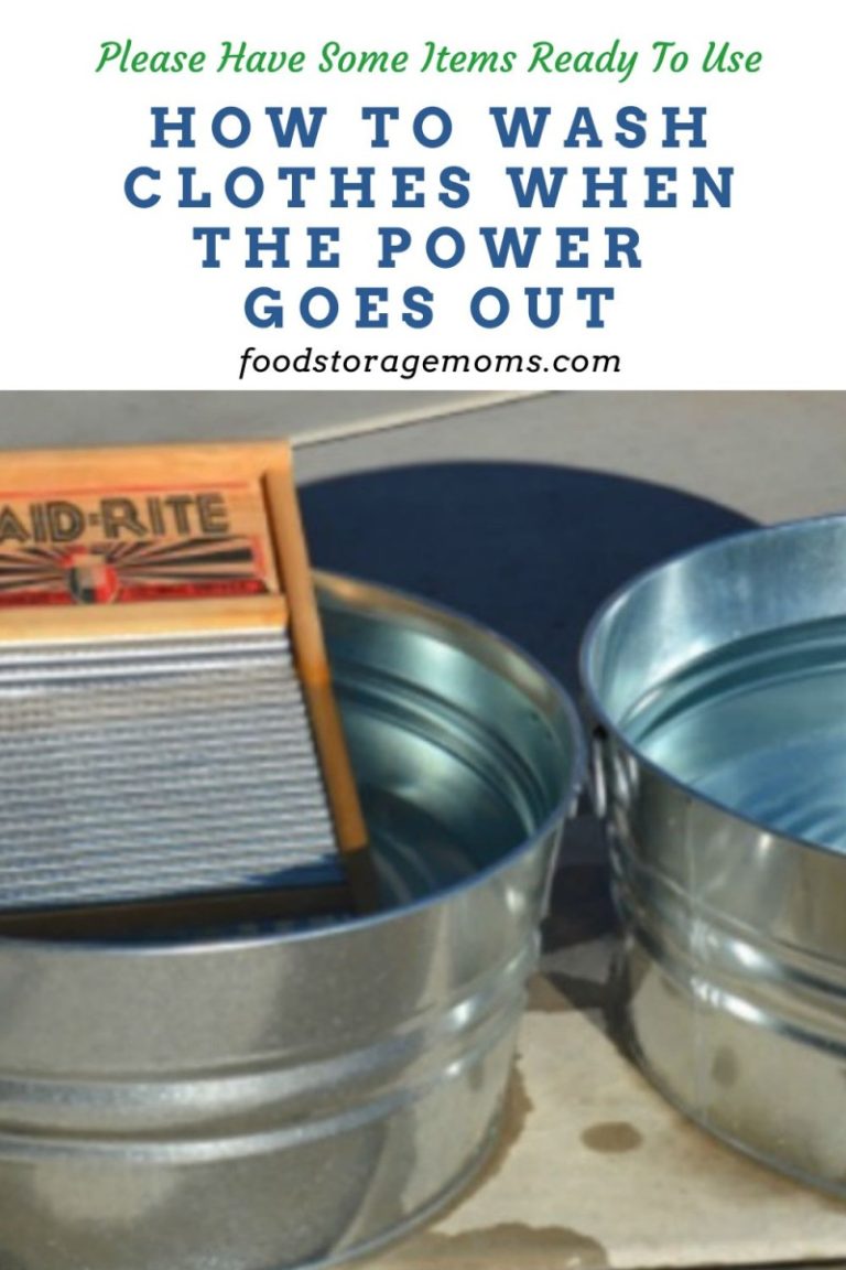 How To Wash Clothes When The Power Goes Out - Food Storage Moms