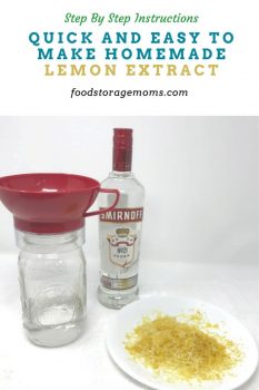 Quick And Easy To Make Homemade Lemon Extract - Food Storage Moms