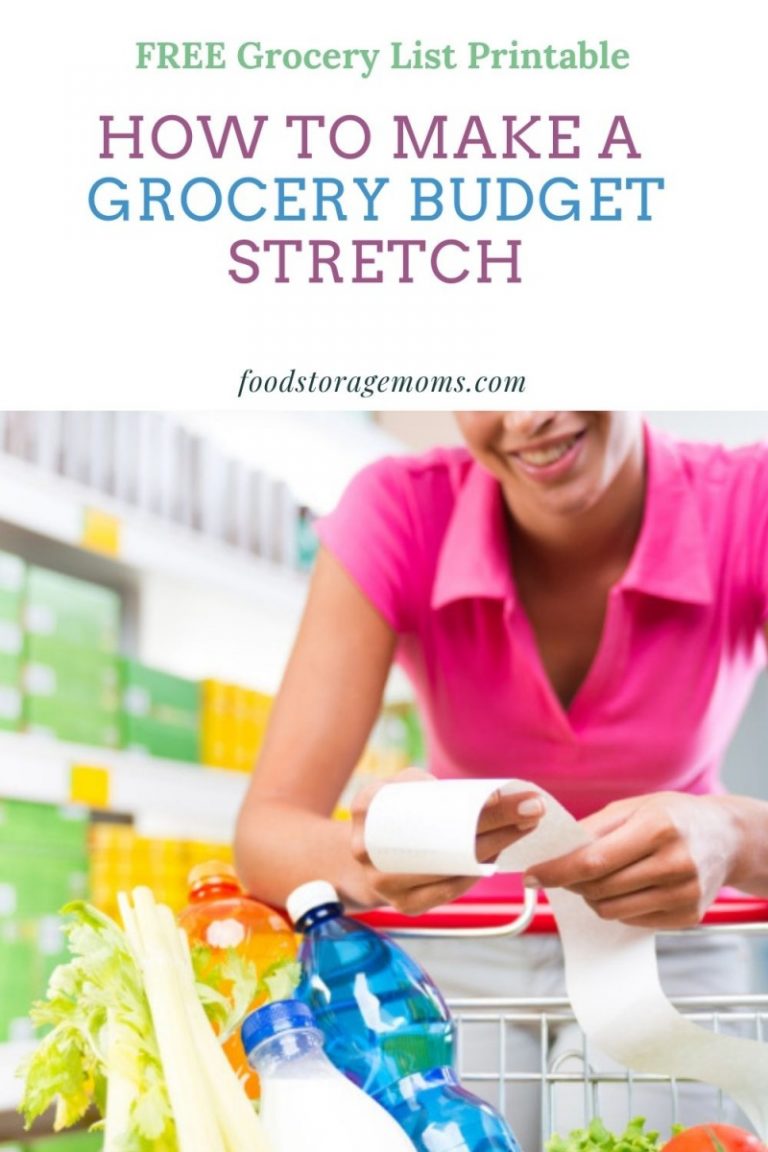 How To Make A Small Grocery Budget Stretch - Food Storage Moms