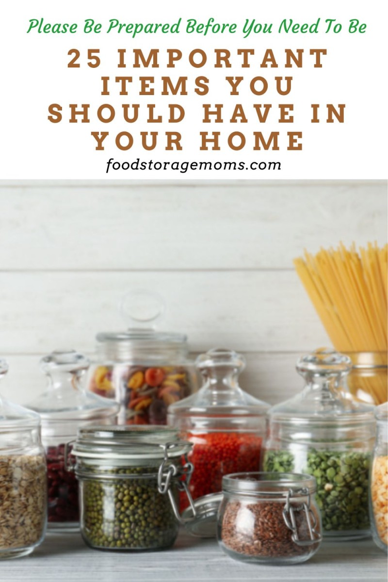 25 Important Items You Should Have In Your Home - Food Storage Moms