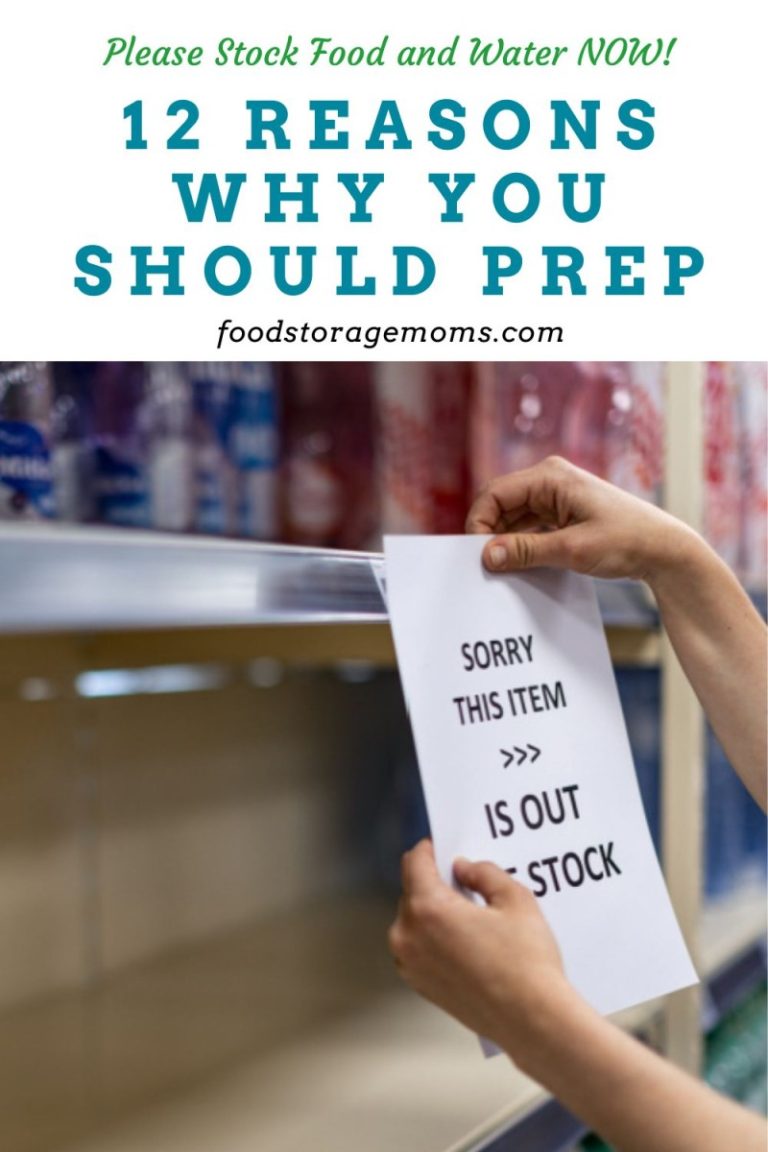 12 Reasons Why You Should Prep - Food Storage Moms