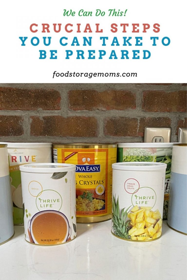 Crucial Steps You Can Take to Be Prepared - Food Storage Moms