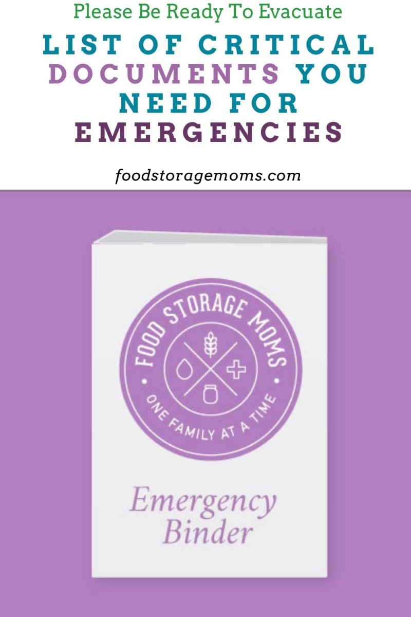 Critical Documents You Need for Emergencies - Food Storage Moms