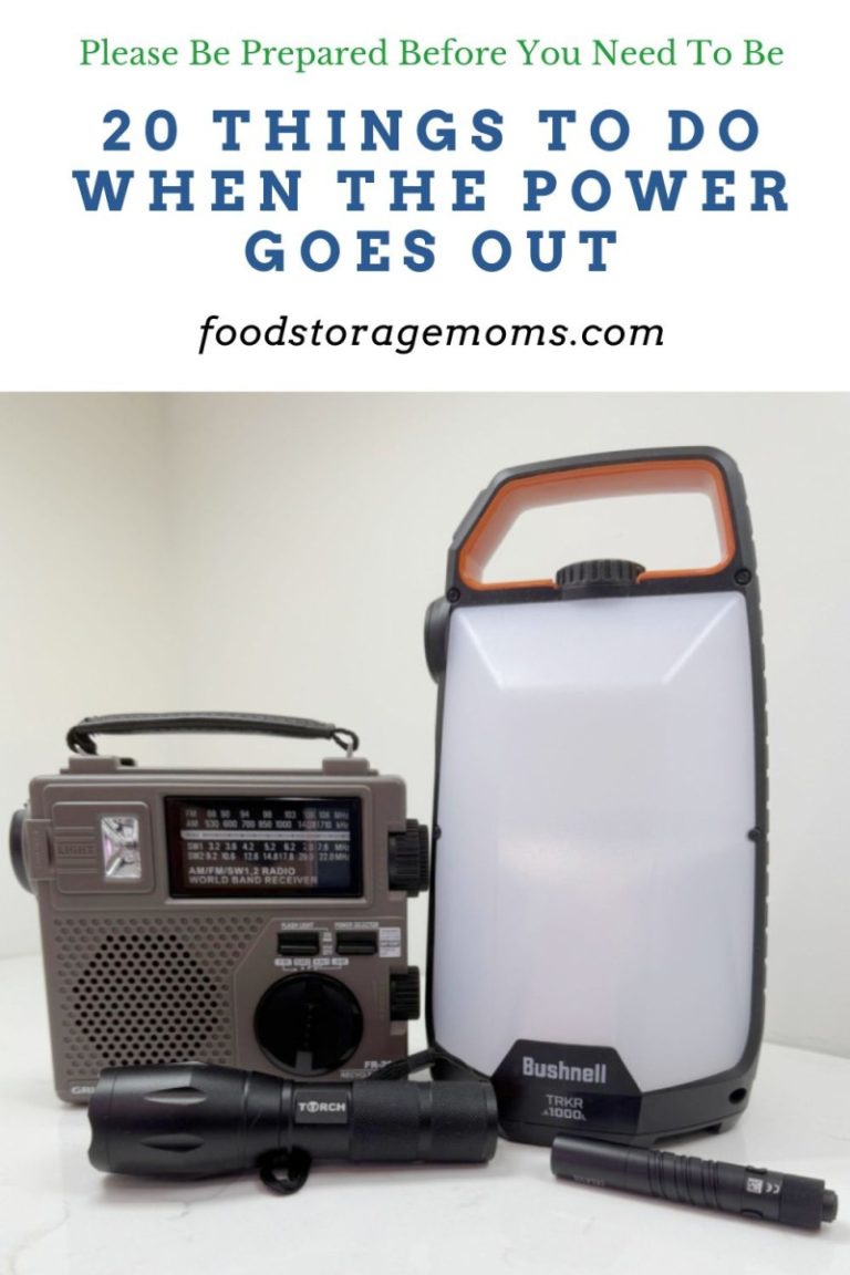 20 Things To Do When The Power Goes Out - Food Storage Moms