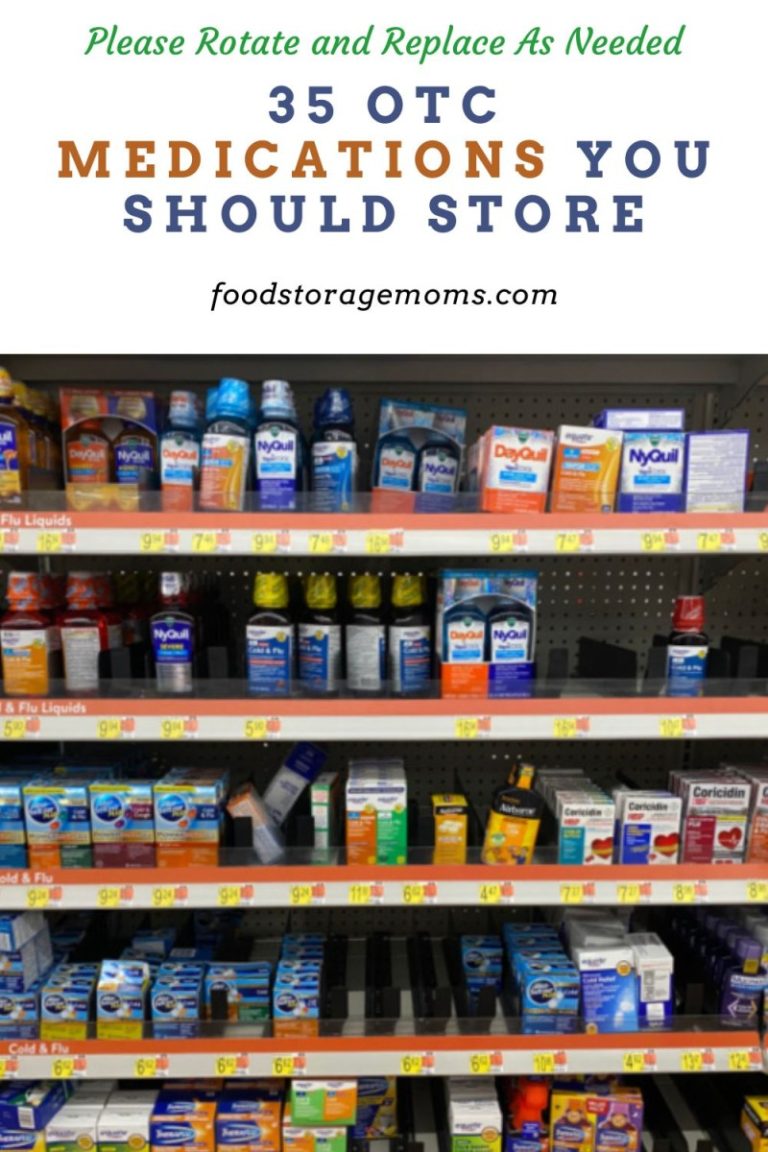35 OTC Medications You Should Store - Food Storage Moms