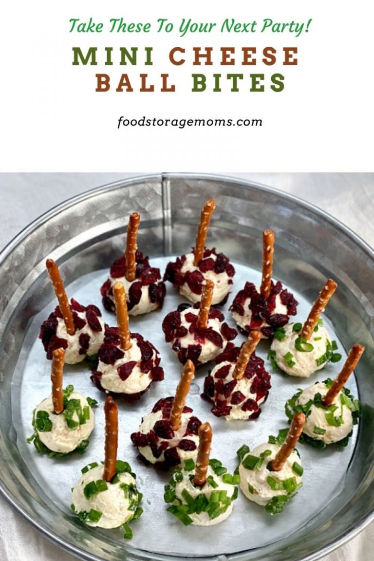 Mini Cheese Ball Bites - Food Storage Moms