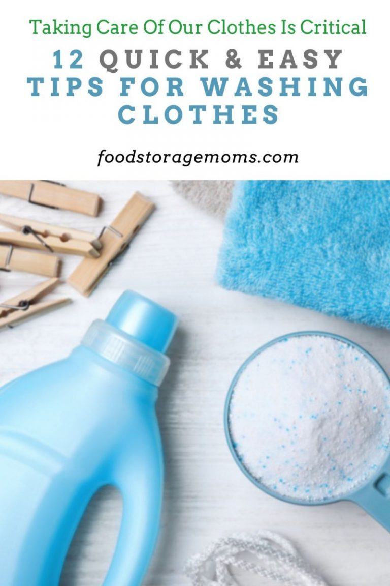 12 Quick & Easy Tips for Washing Clothes - Food Storage Moms