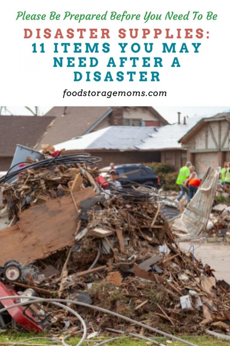 Disaster Supplies: 11 Items You May Need After A Disaster - Food ...