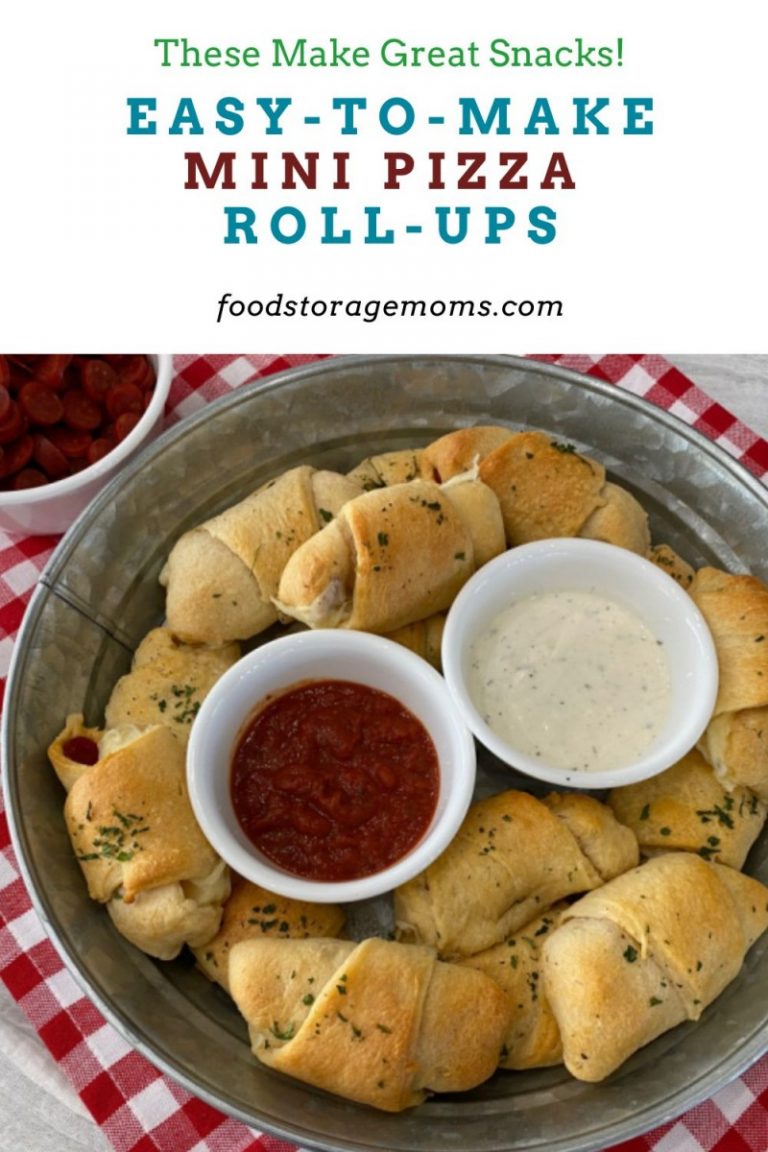 Easy-To-Make Mini Pizza Roll-Ups - Food Storage Moms