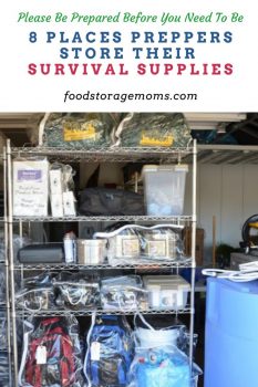 8 Places Preppers Store their Survival Supplies - Food Storage Moms