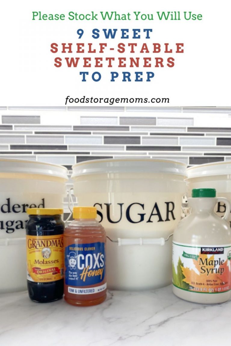 9 Sweet Shelf-Stable Sweeteners to Prep - Food Storage Moms