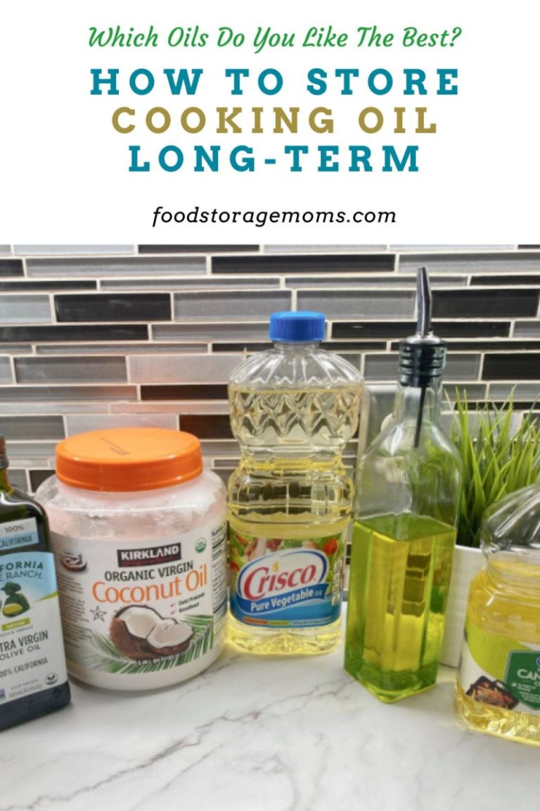 How to Store Cooking Oil Long-term - Food Storage Moms