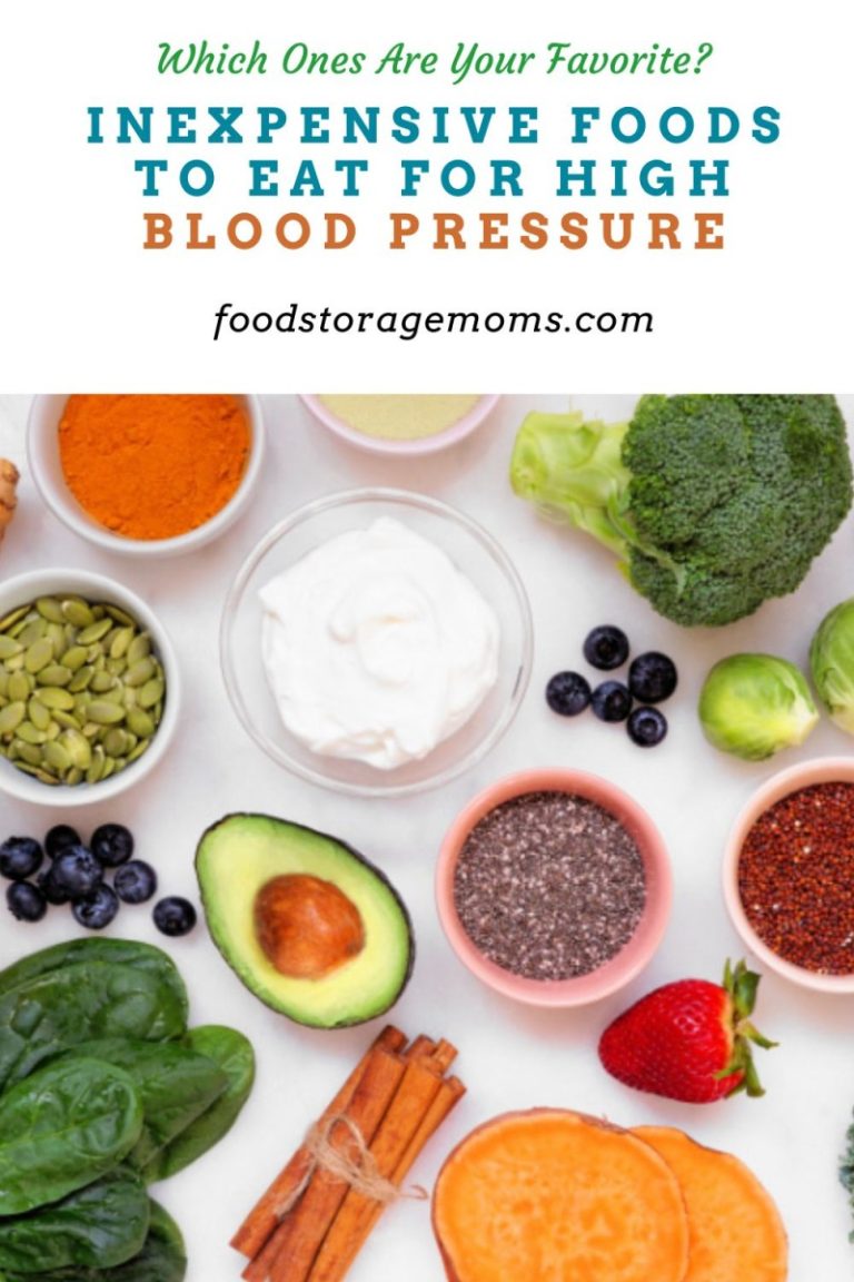 Inexpensive Foods to Eat for High Blood Pressure - Food Storage Moms