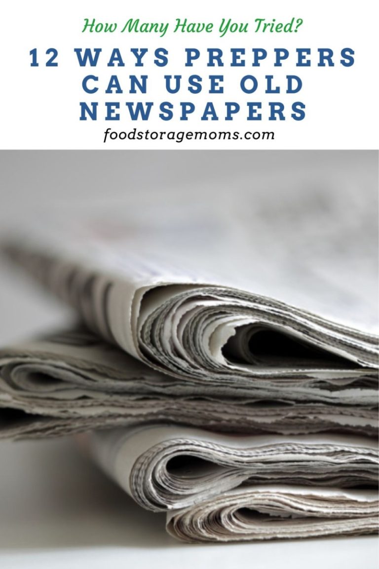 12 Ways Preppers Can Use Old Newspapers - Food Storage Moms