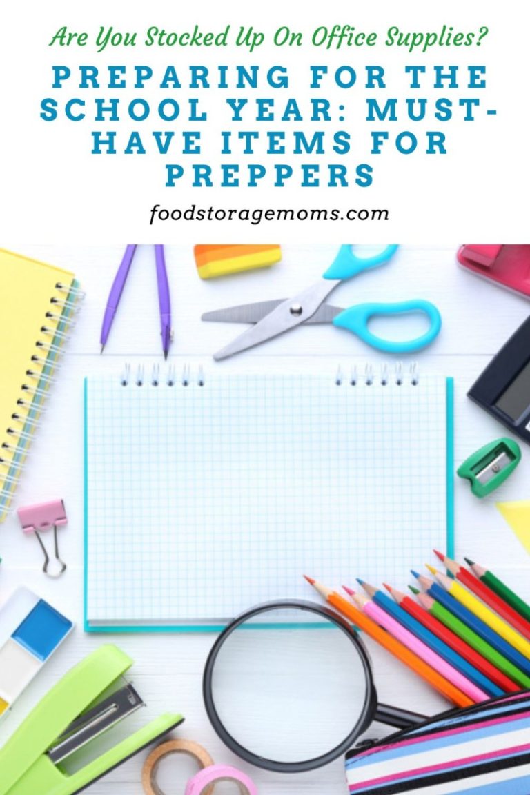 Preparing for the School Year: Must-Have Items for Preppers - Food ...