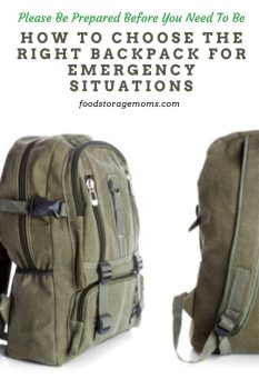 How to Choose the Right Backpack for Emergency Situations - Food ...