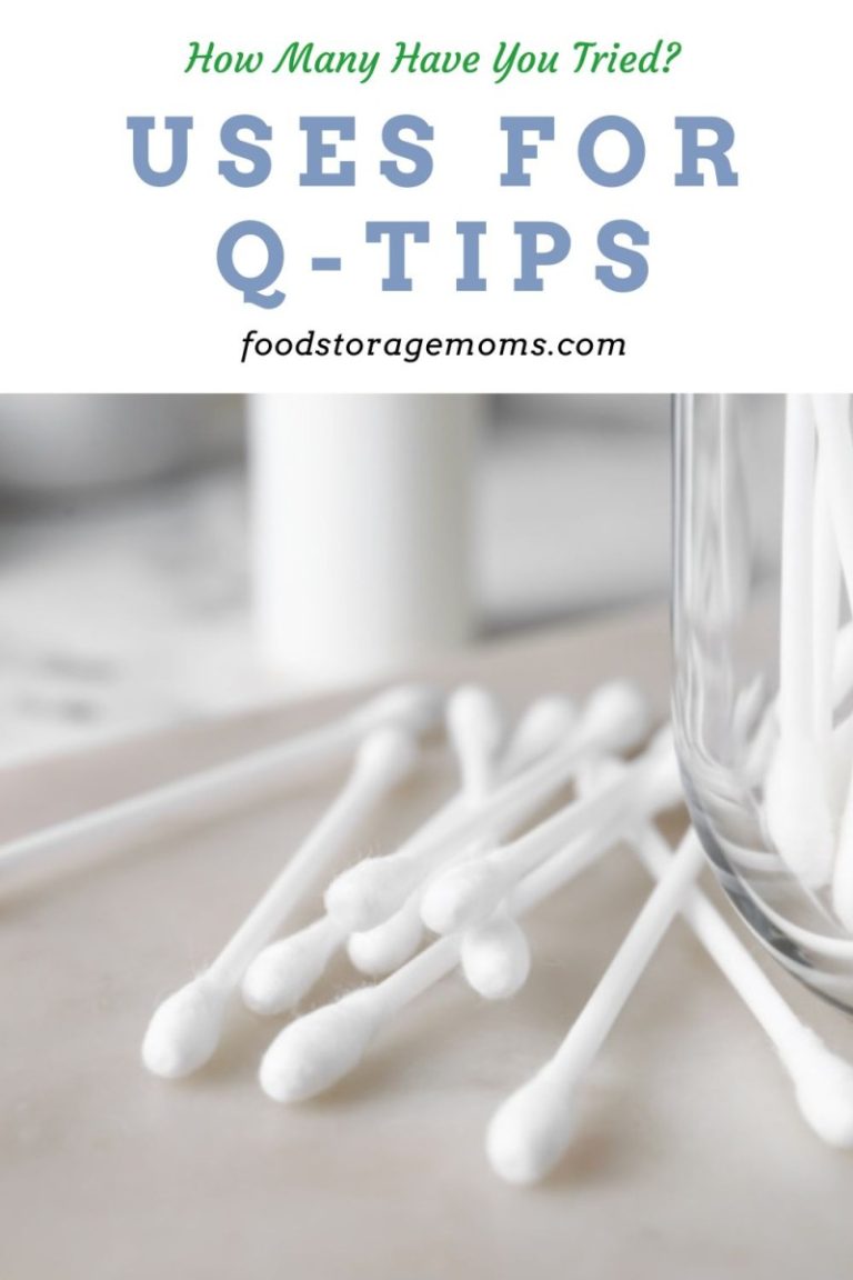 Uses for Q-Tips - Food Storage Moms