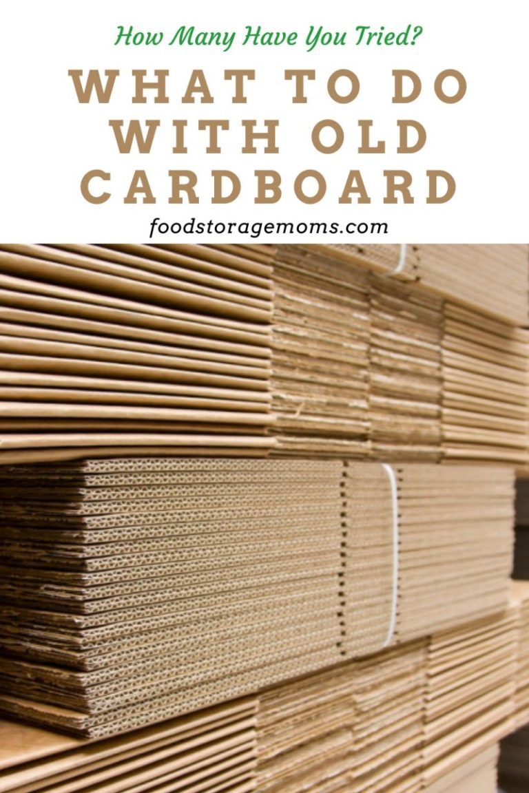 What to Do With Old Cardboard - Food Storage Moms