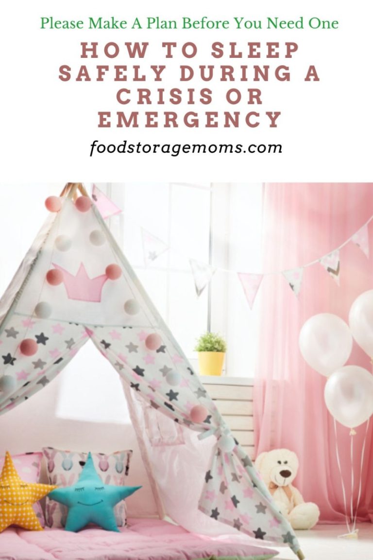 How to Sleep Safely During a Crisis or Emergency - Food Storage Moms