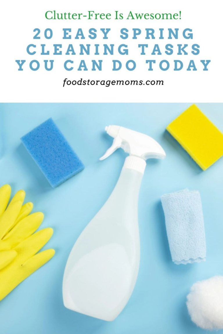 20 Easy Spring Cleaning Tasks You Can Do Today - Food Storage Moms