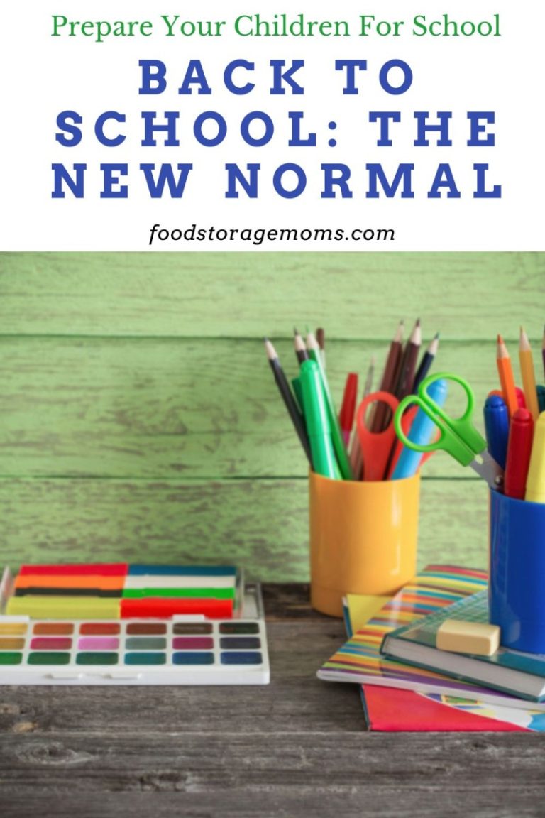Back to School: The New Normal - Food Storage Moms