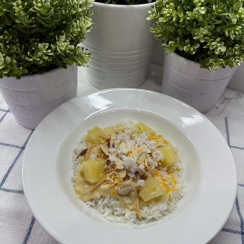 Classic Chicken Haystacks aka Hawaiian Haystacks - Food Storage Moms