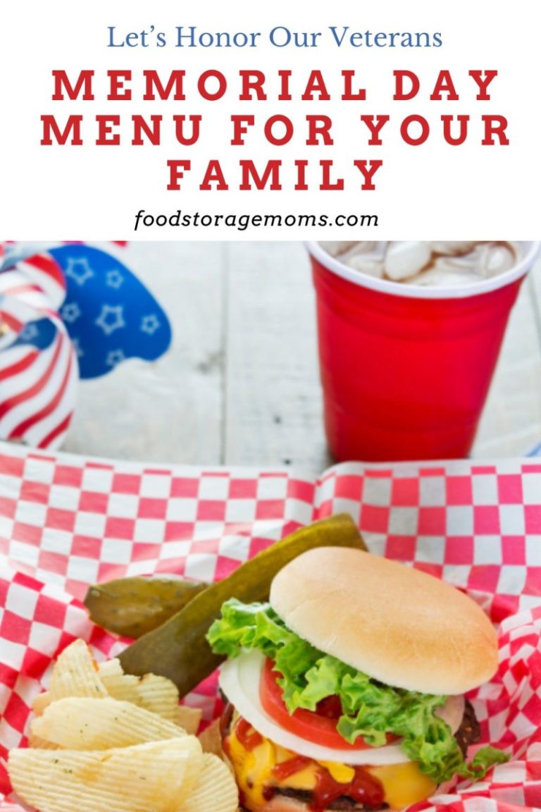 Memorial Day Menu For Your Family - Food Storage Moms