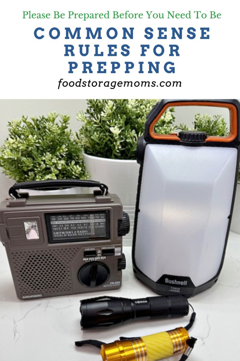 Common Sense Rules For Prepping - Food Storage Moms