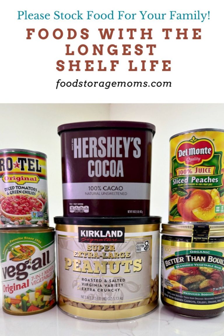 Foods with the Longest Shelf Life - Food Storage Moms