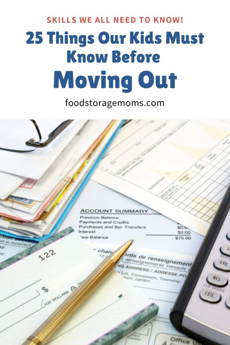Daily Survival: 25 Things Our Kids Must Know Before Moving Out