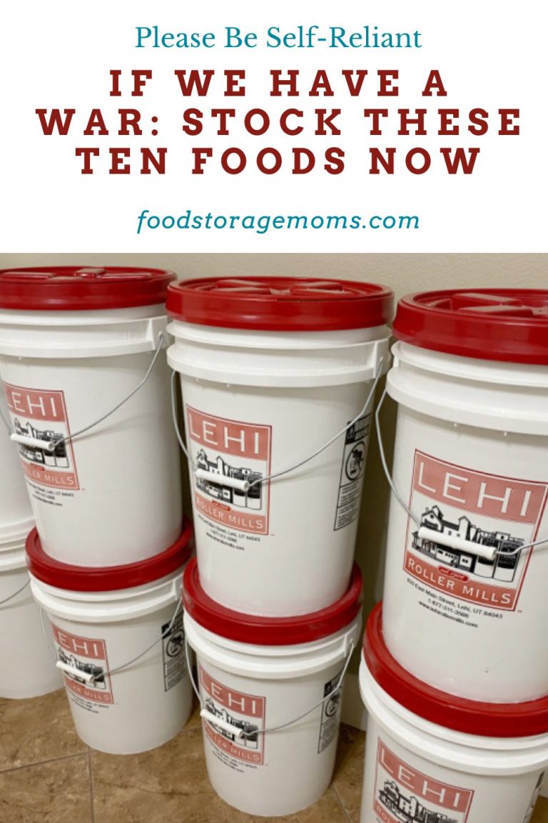 If We Have A War: Stock These Ten Foods Now - Food Storage Moms