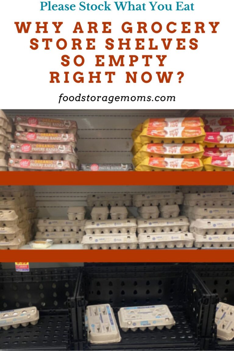 Why Are Grocery Store Shelves So Empty Right Now? - Food Storage Moms